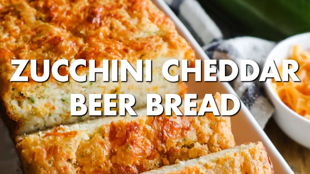 Golden CHEDDAR ZUCCHINI BEER BREAD - YouTube