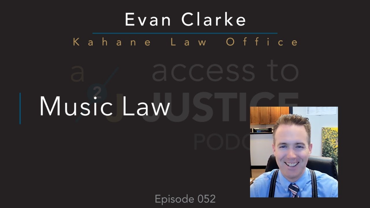 Episode #52 - Music Law with Evan Clark - YouTube