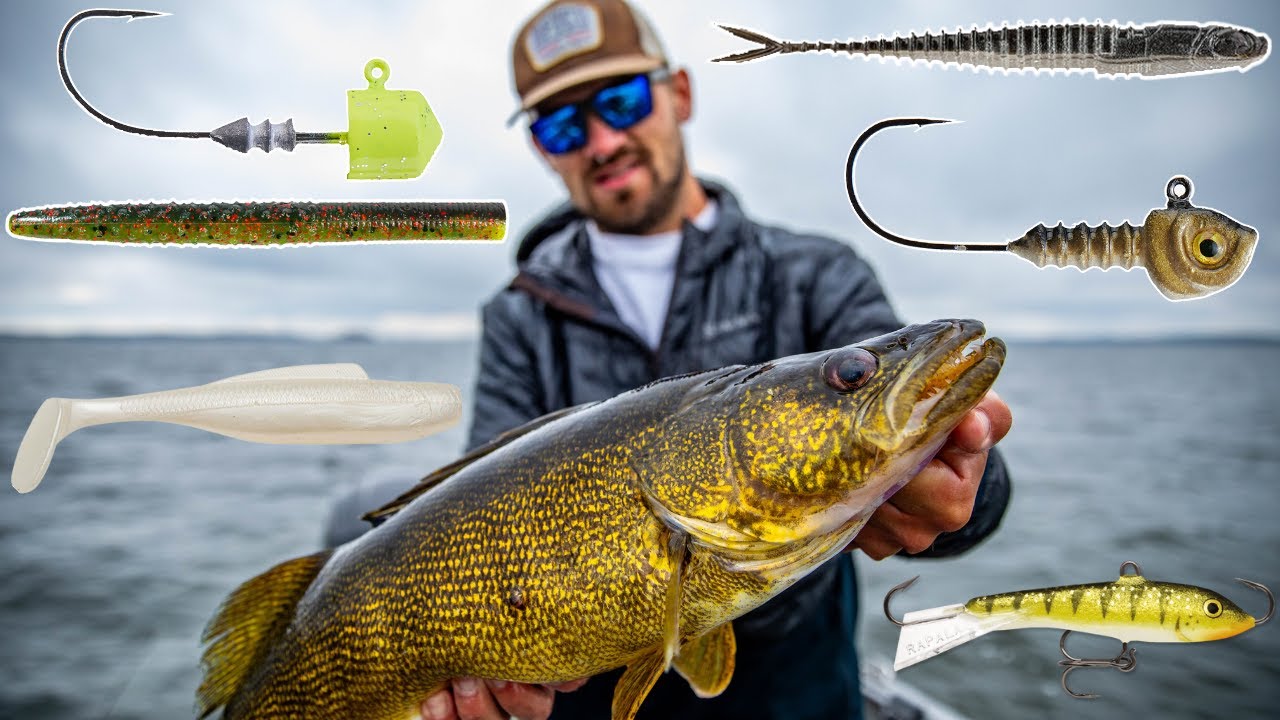 Crushing BIG Walleyes on Artificial Baits | NED Rig - Jig & Plastic ...