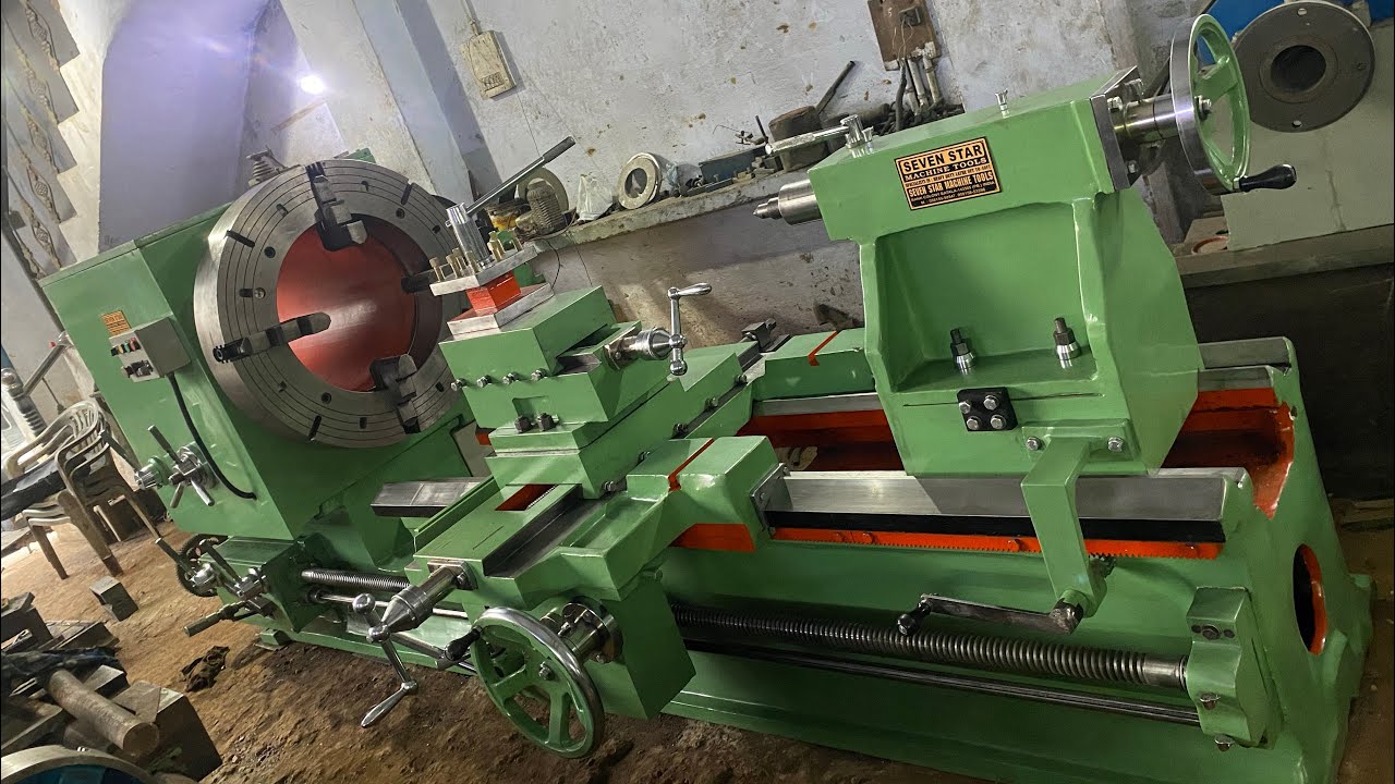 22” Spindle bore, 12ft heavy duty lathe machine 24”bed , 22” centre ...