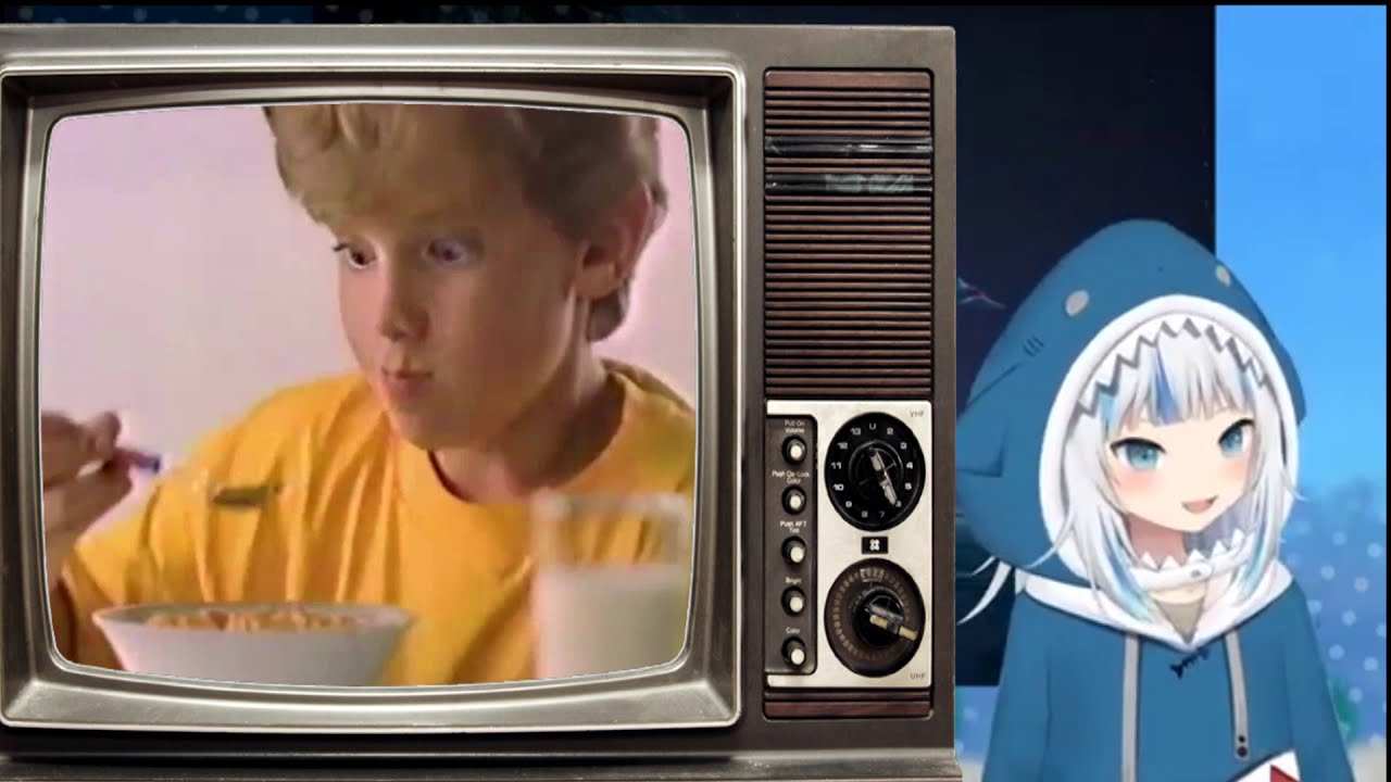 Gawr Gura watches TV for the first time. - YouTube