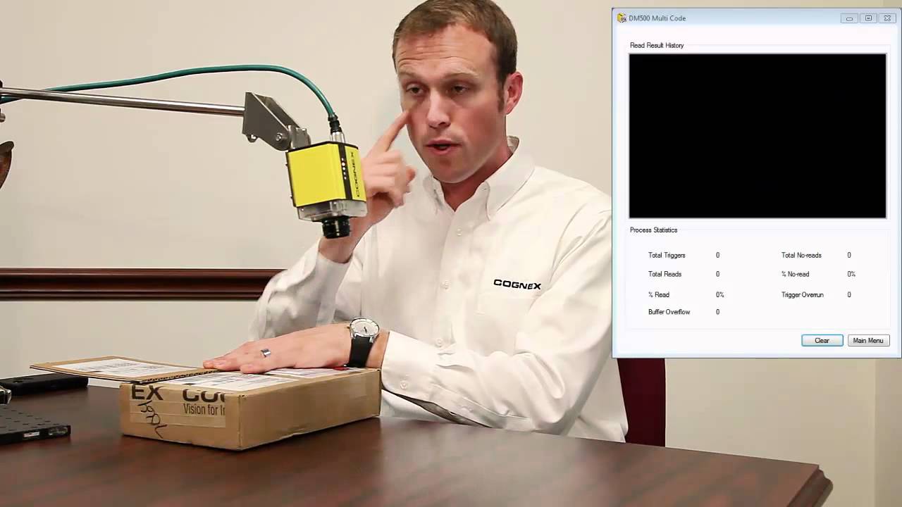Cognex DataMan 500 Reads Multiple codes at once - YouTube