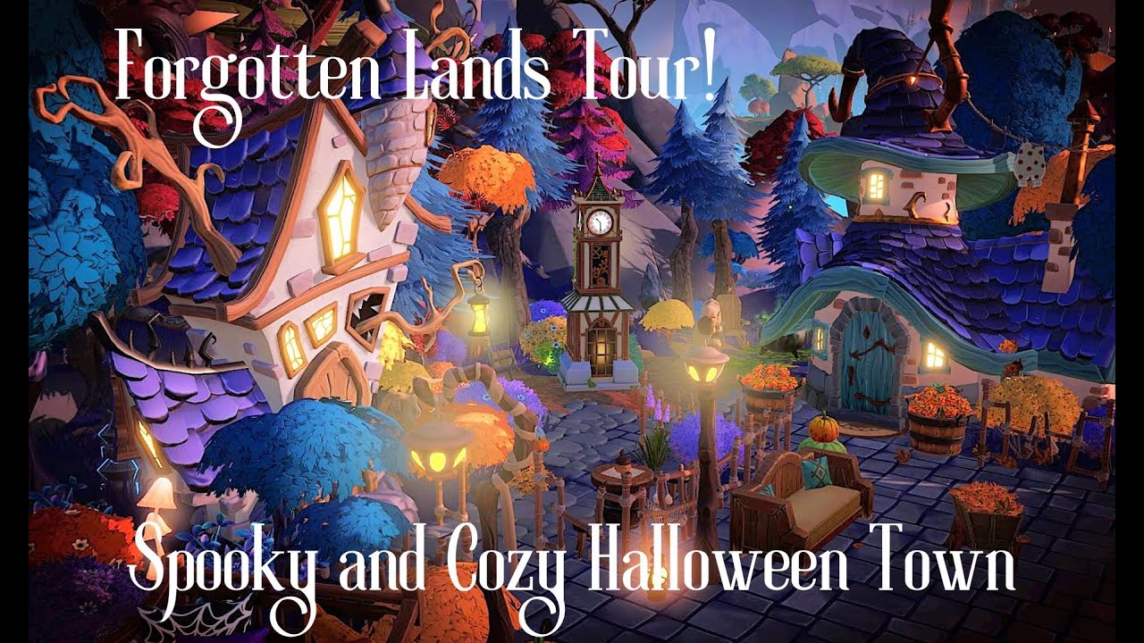 Spooky and Cozy Halloween Town in the Forgotten Lands. Full Biome Tour ...