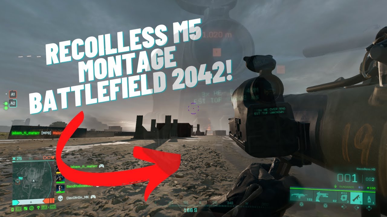 Battlefield 2042 - Recoilless M5 Montage! - YouTube
