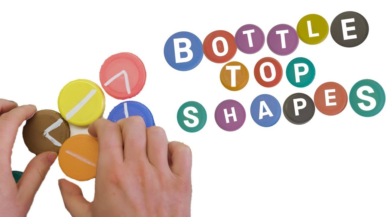 🟨 🔺🔵 How to make shapes from bottle tops! | Wonderlab+ | #STEM activity ...