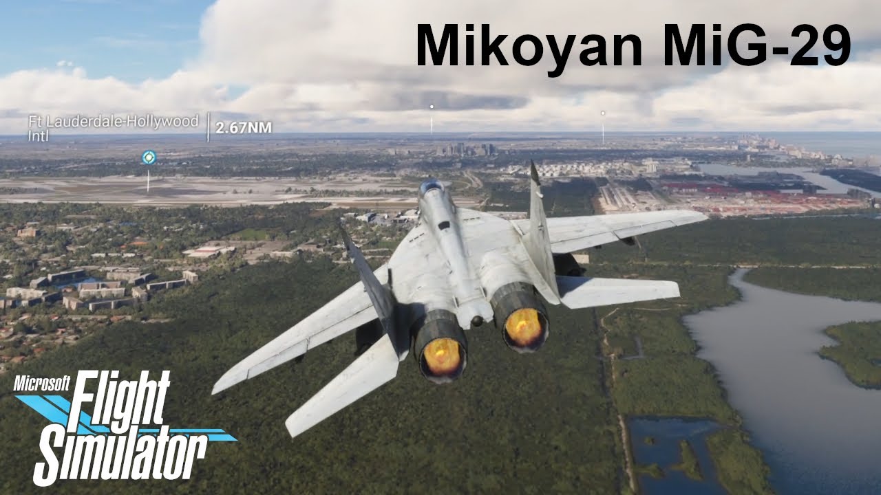 MiG 29 Fulcrum - East Florida Coast - Microsoft Flight Simulator - RTX ...