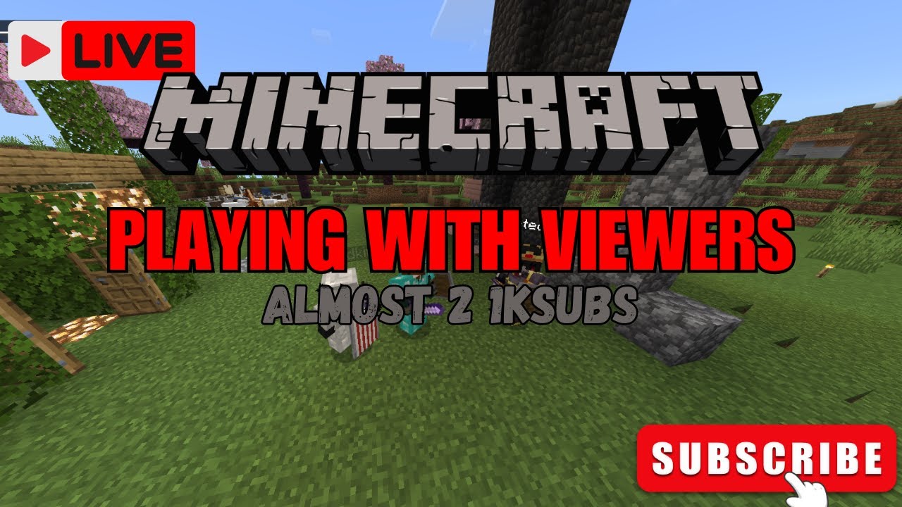 🔴Live Now🔴: Minecraft DAY 6 A NEW LEVEL!! PLAYING WITH VIEWERS!! ROAD ...