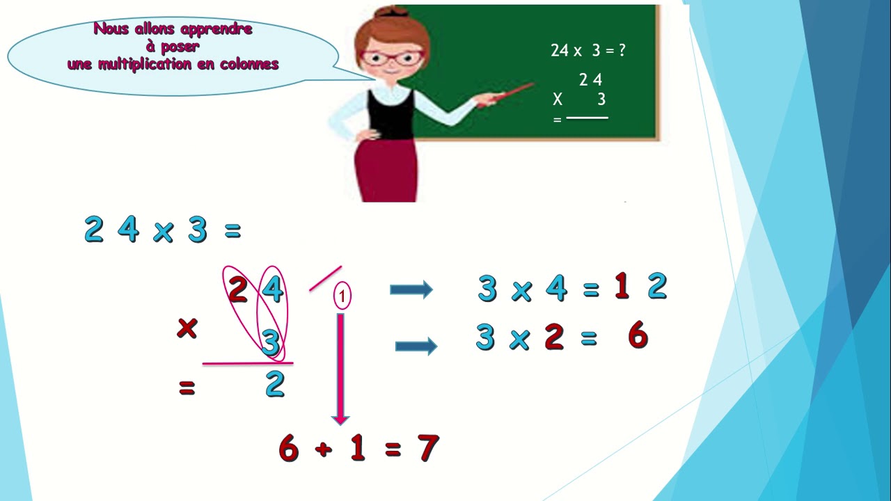 CE 2: La multiplication en colonnes - YouTube