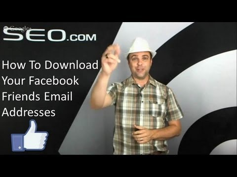 How To Download Your Friends From Facebook Into a CSV File - YouTube