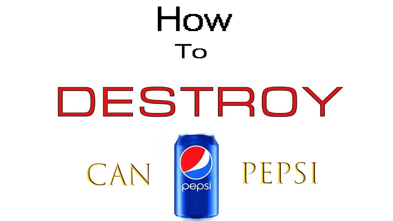 How to destroy can of Pepsi - YouTube