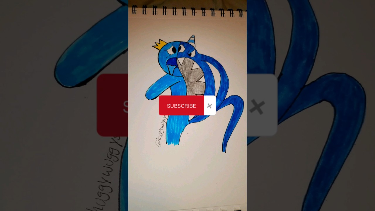 Drawing Nab Nab and Blue #gartenofbanban #nabnab #blue #drawing #shorts ...