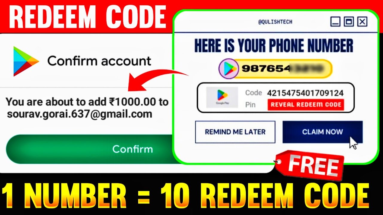 Free Redeem Code | Free Redeem Code App | How To Get Free Redeem Code ...
