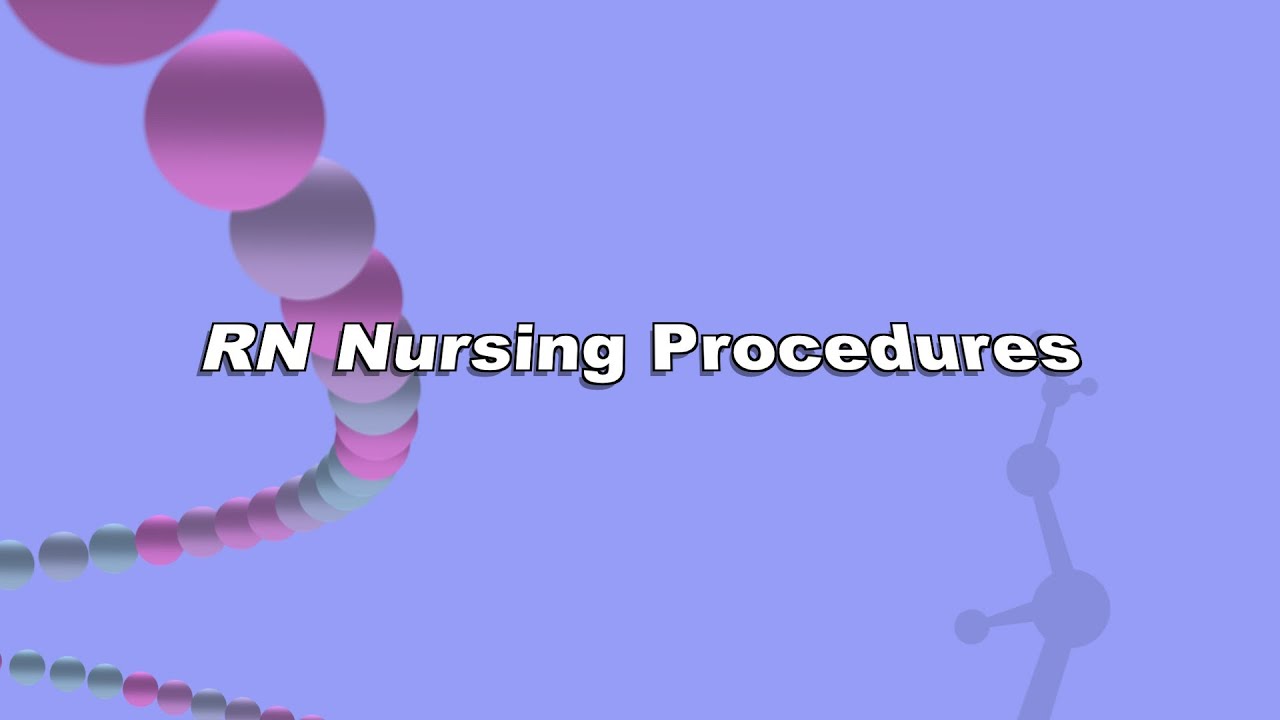 RN NURSING PROCEDURES - "Changing a Central Line Cap" - YouTube