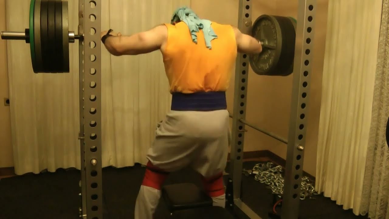 Ninja Tyler Muscle Amazing Box Squat 585 @ 17 years old - YouTube