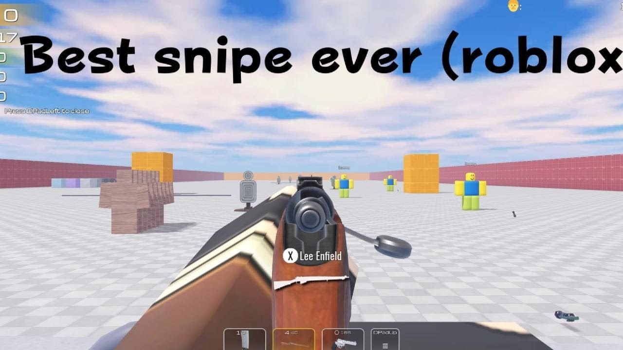 Got the best headshot snipe ever (roblox) - YouTube