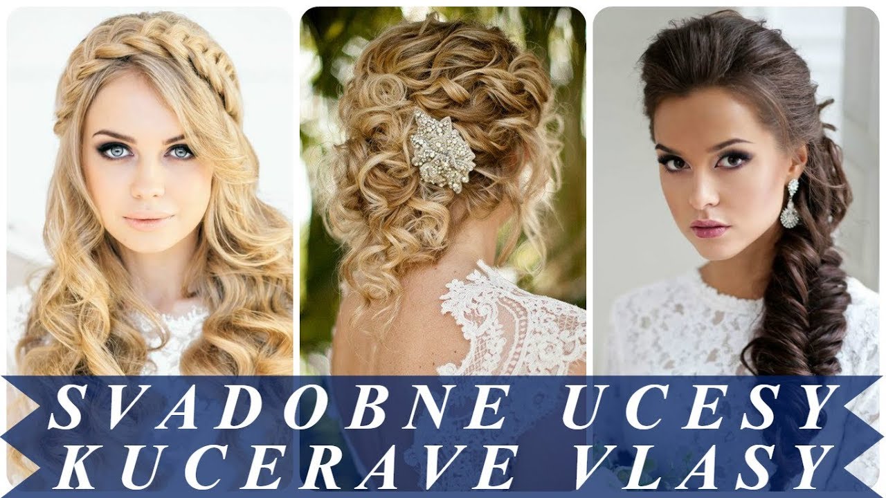 Najkrajšie svadobne ucesy kucerave vlasy 2018 - YouTube