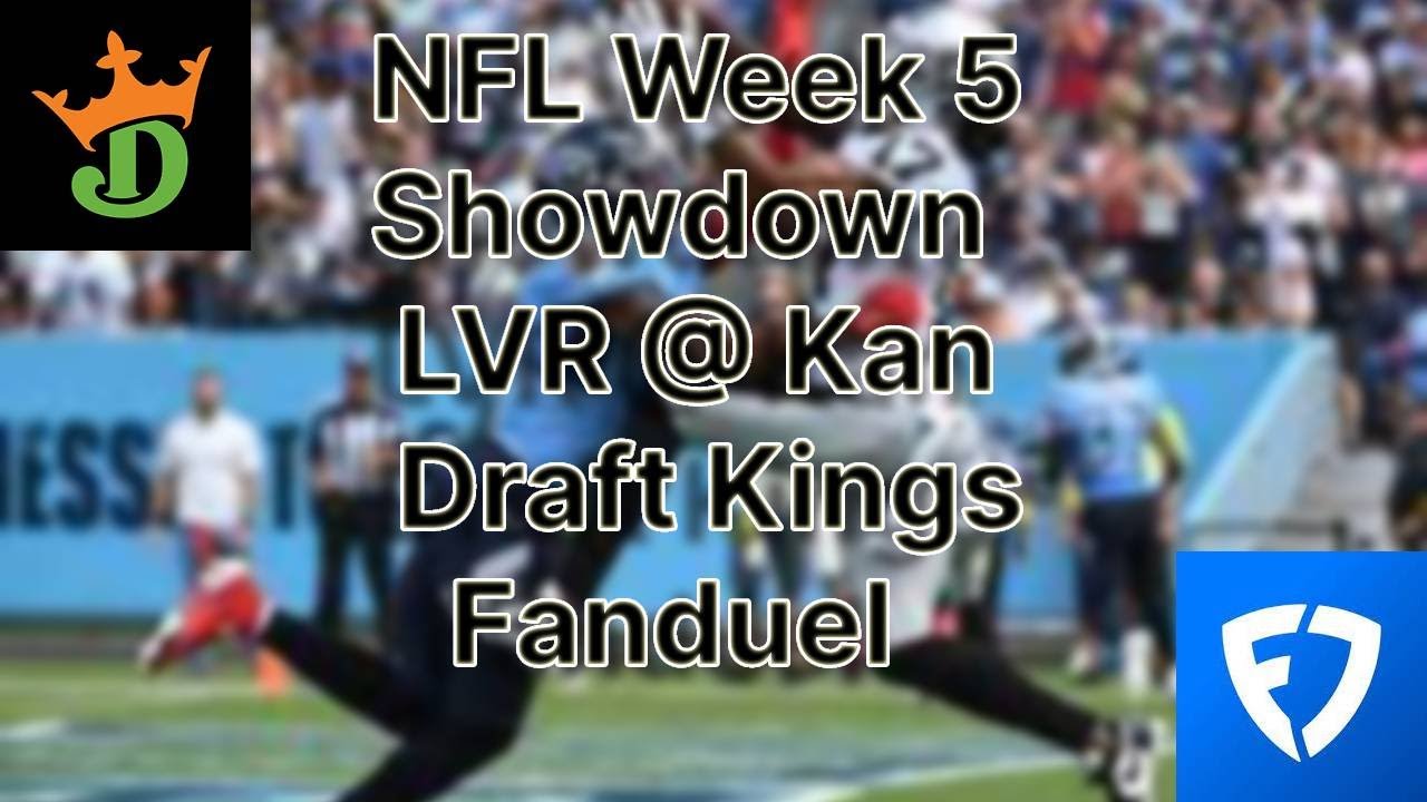 NFL DFS Monday Night Showdown (LVR @ KAN) Draft Kings and Fanduel ...