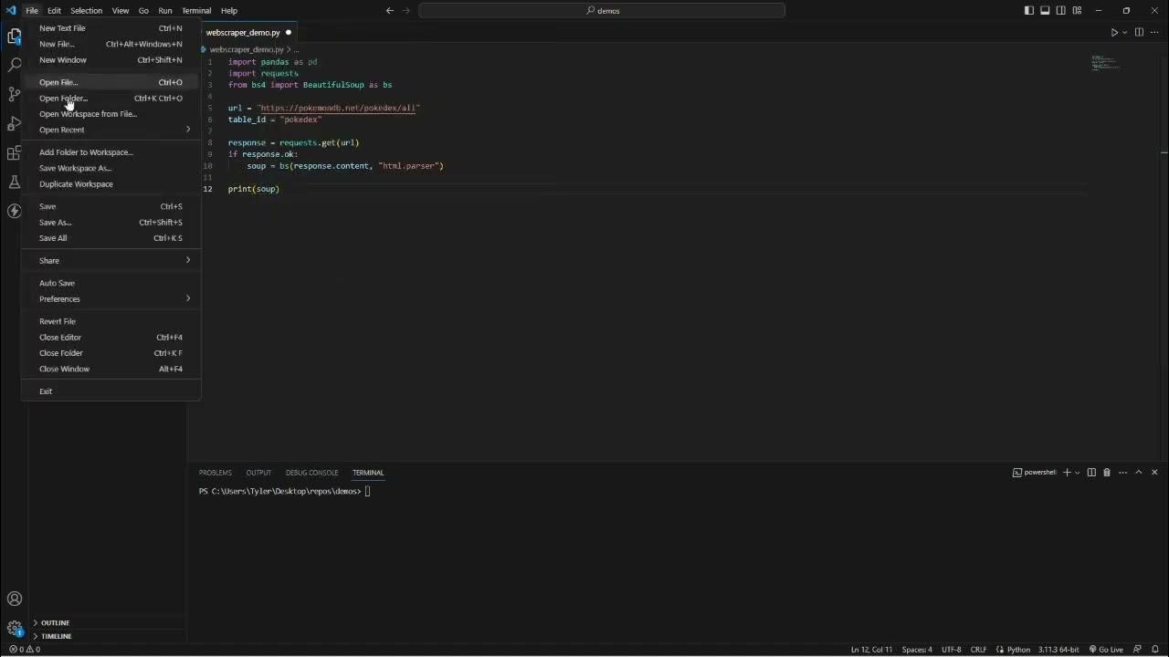 Scraping Pokemon Data with Beautiful Soup | Python Web Scraping - YouTube