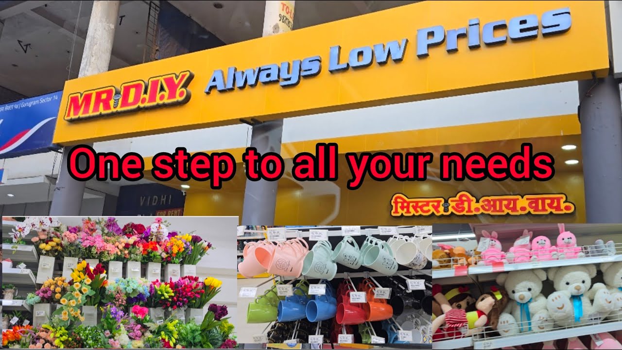 Mr. DIY store tour | Cheapest price starting Rs19 | One step to all ...