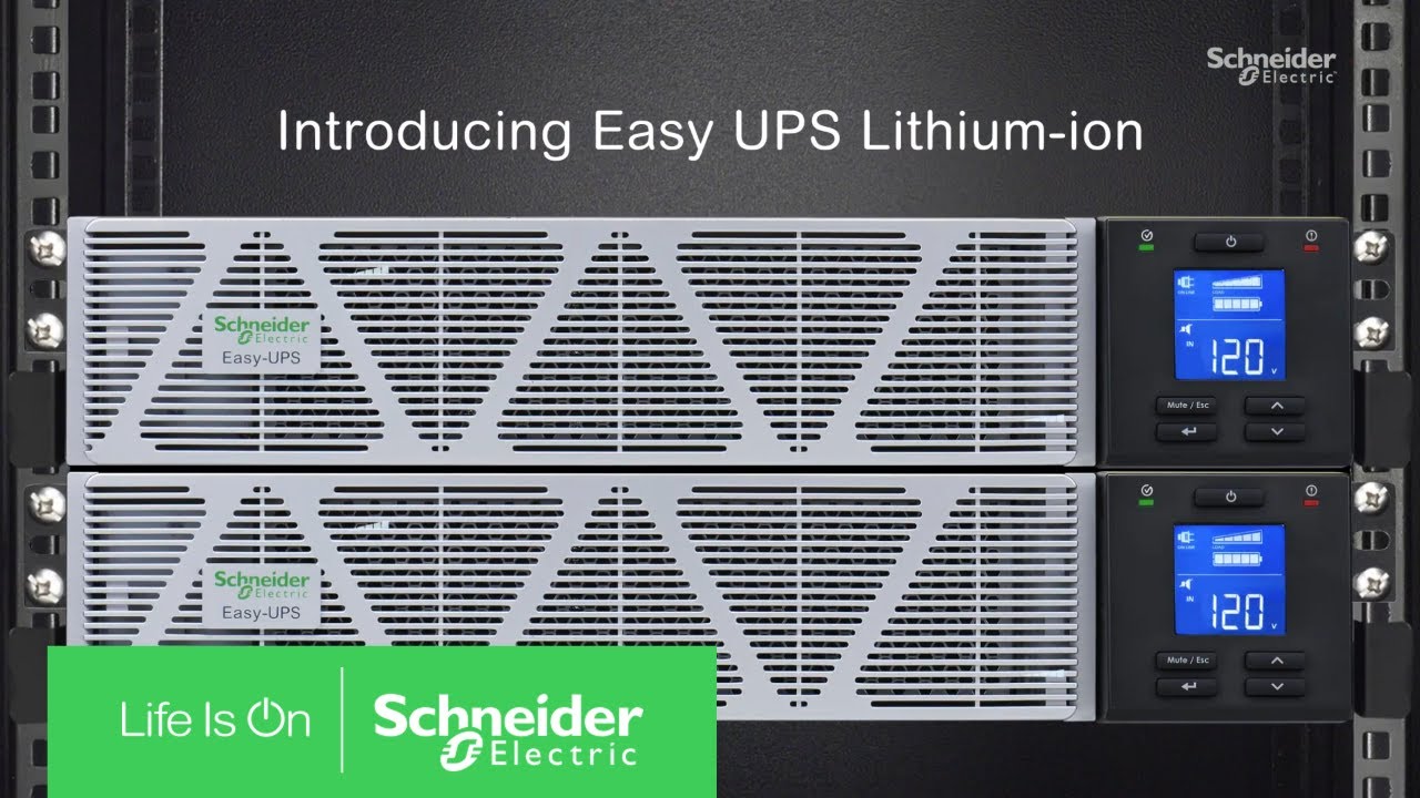 Easy UPS On-Line Lithium-ion 120V 2U | Schneider Electric - YouTube