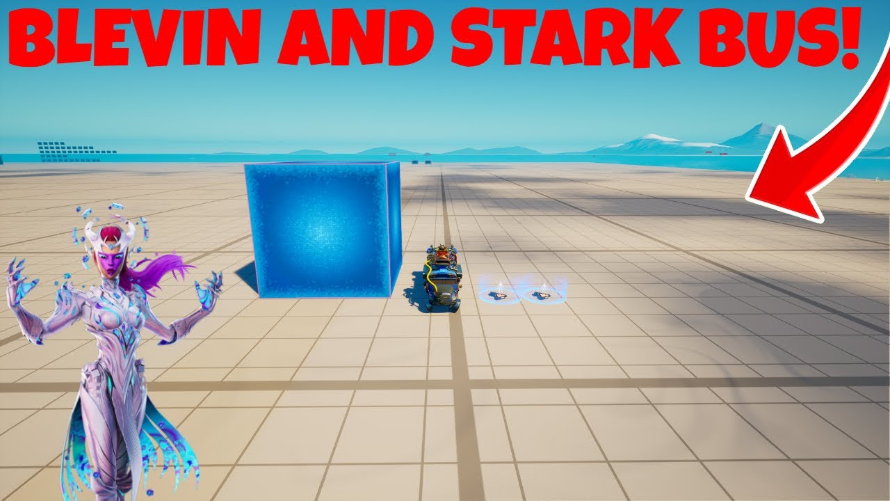 *NEW* Blevin barrier device and Stark Battle Bus in Fortnite creative ...