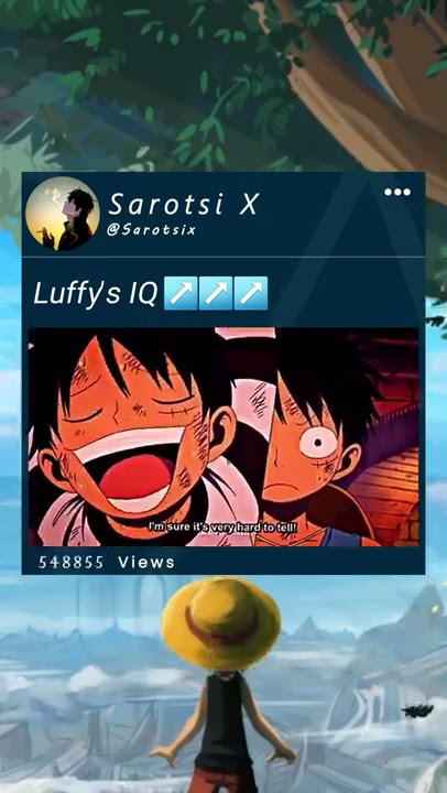 Luffy's IQ #luffy #onepiece - YouTube