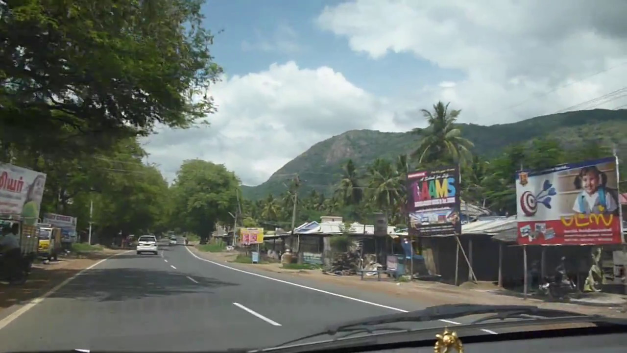 Street view near guruvayoor to palani road india - YouTube