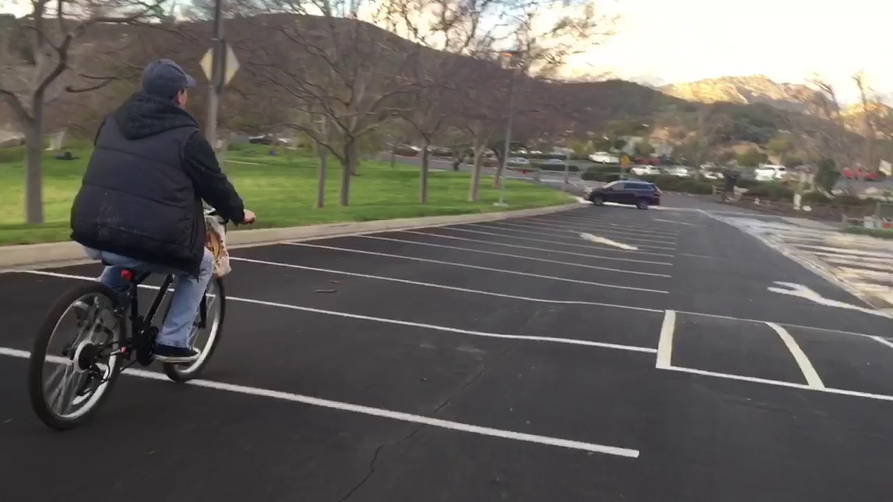 Mountain biking with my dad at the lake poway trails - YouTube
