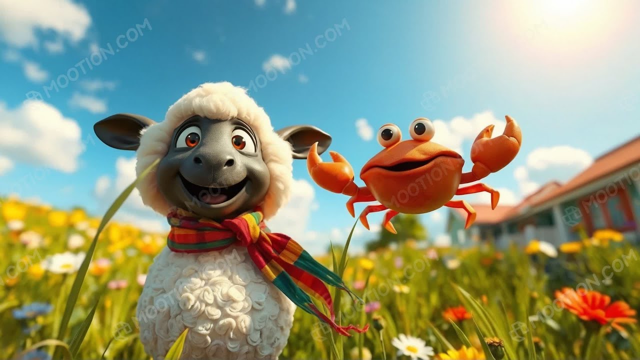 baba black sheep and moo Crab kids poem - YouTube