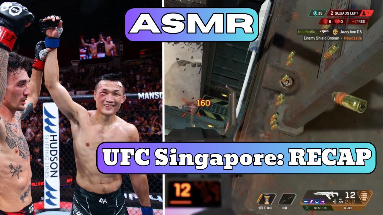 ASMR | UFC Singapore: Holloway v The Korean Zombie - Reaction and ...