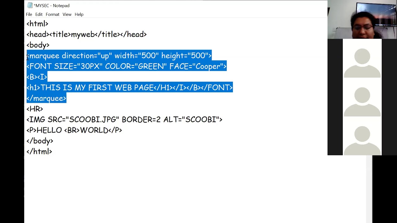 html class 02 - YouTube