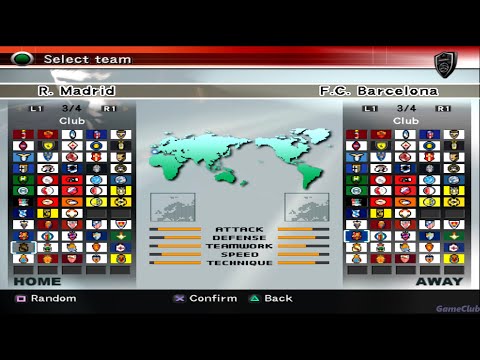 World Soccer Winning Eleven 8 International PS2 - Real Madrid Vs FC  Barcelona - Gameplay - PCSX2
