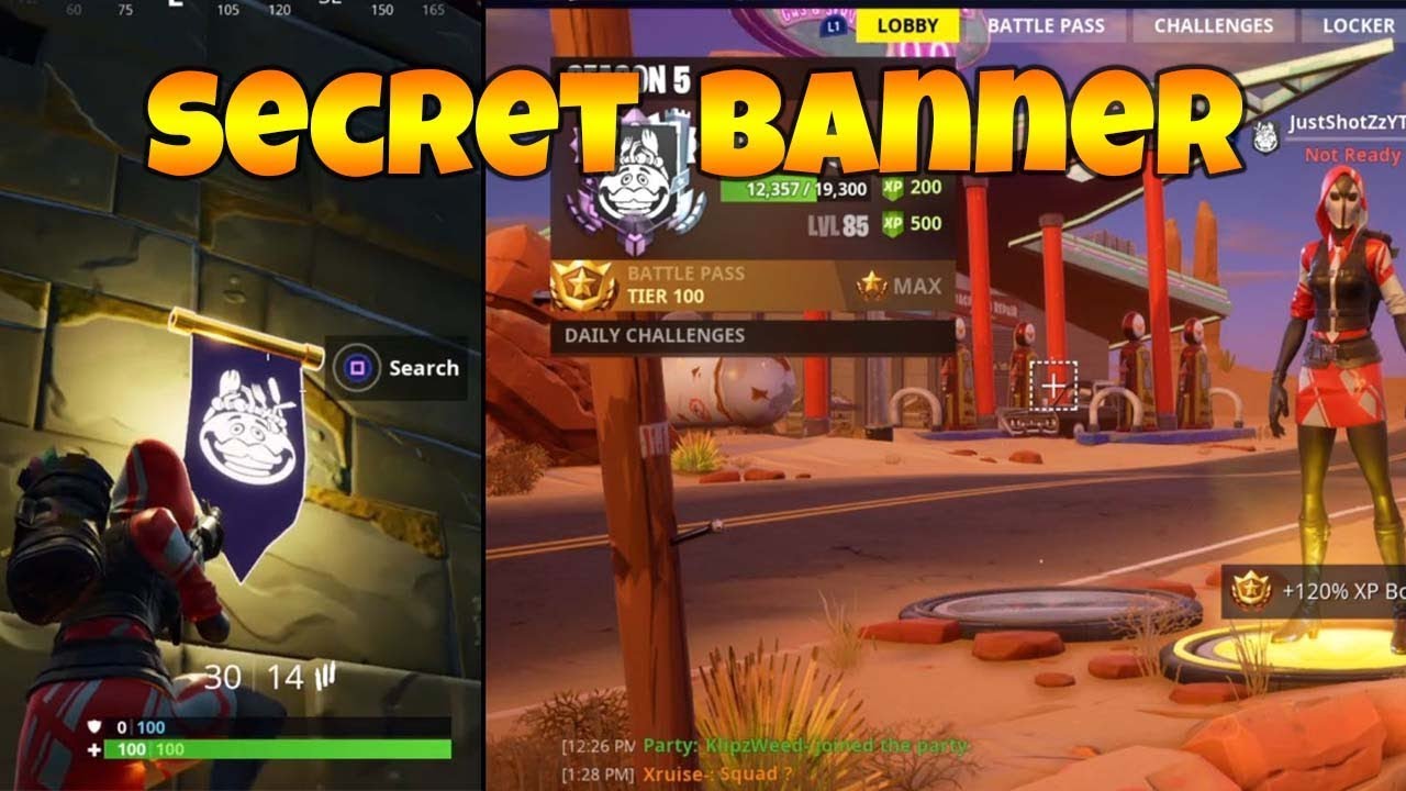 NEW* Fortnite Free Secret Banner Icon - YouTube