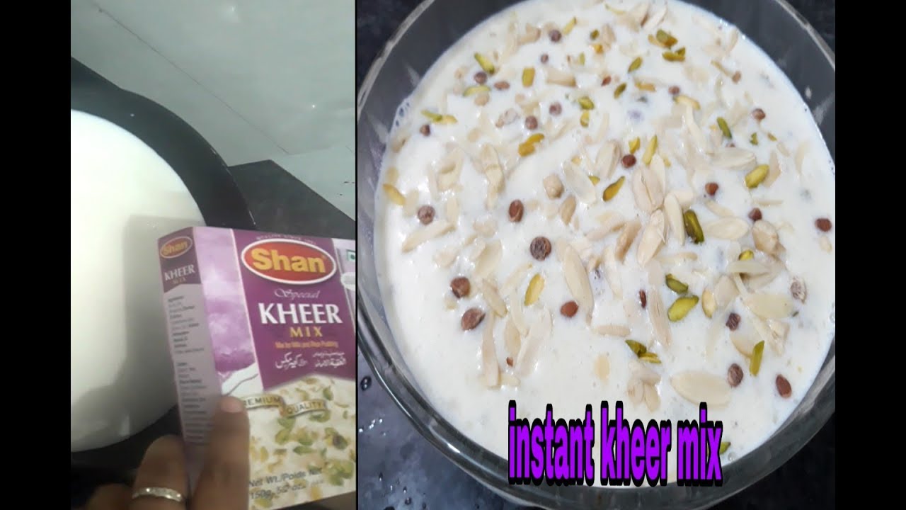 #kheer #ricekheer instant kheer mix recipe| Shan kheer mix - YouTube