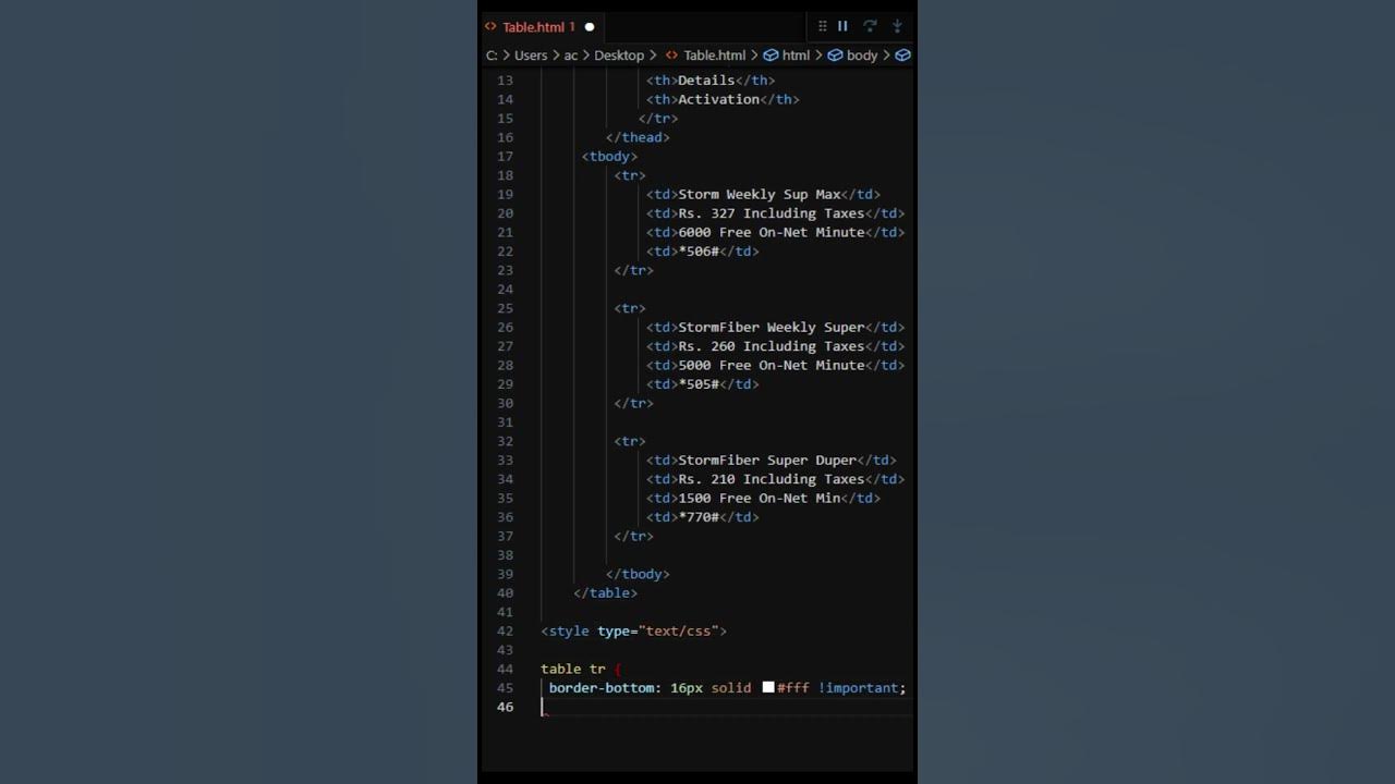 How Do You Create A Table In Html Programming Html Htmltable Coding Html5 Youtube