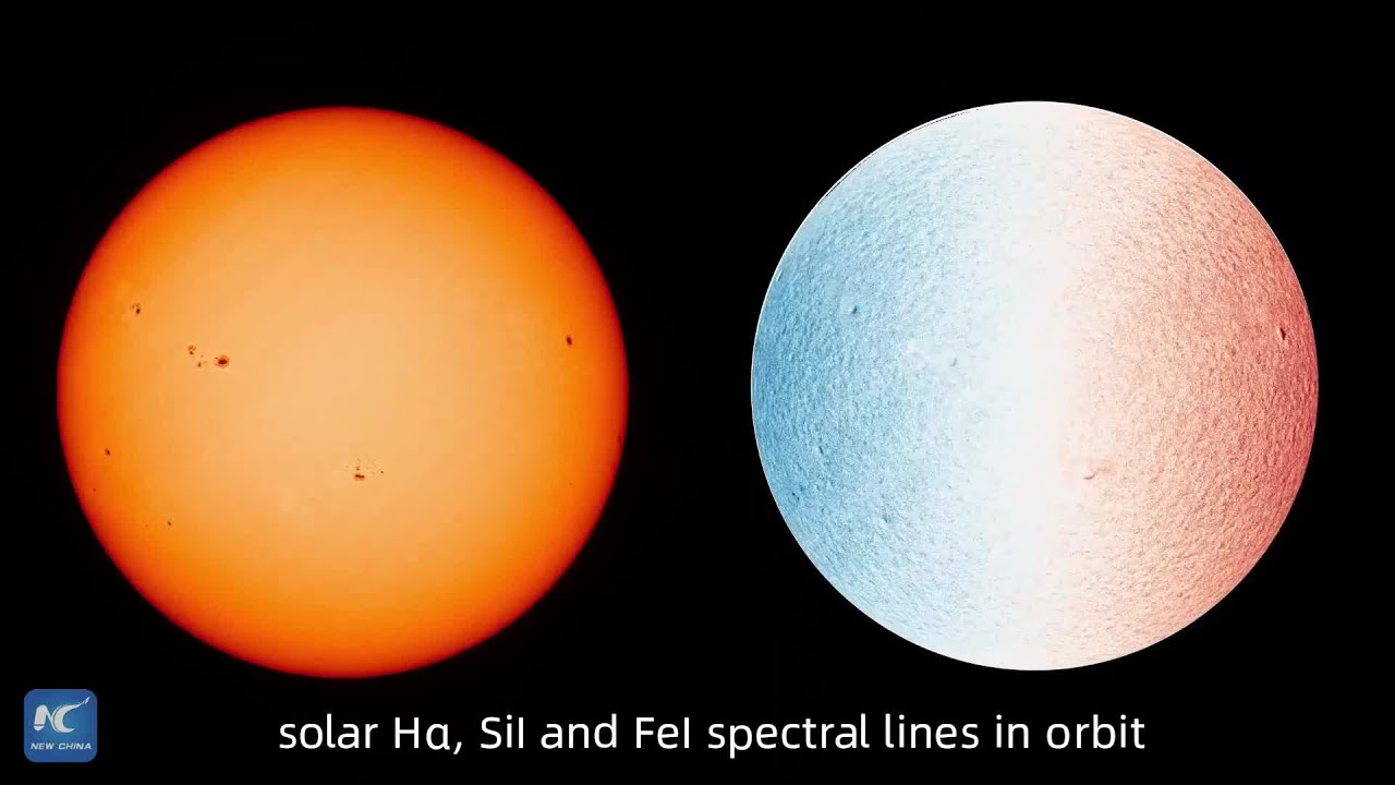 China's first solar explorer Xihe obtains 400 terabytes of data - YouTube