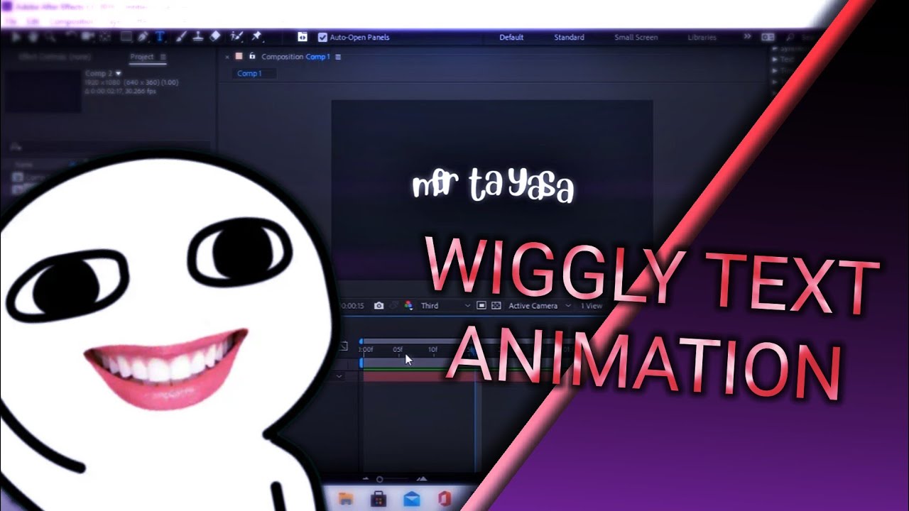 text animation tutorial | after effect amv - YouTube