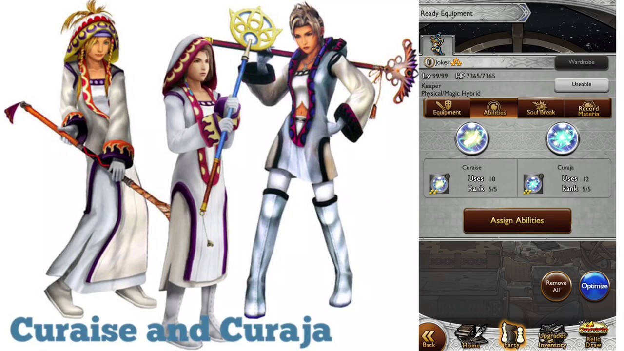 FFRK Curaise vs Curaja - YouTube