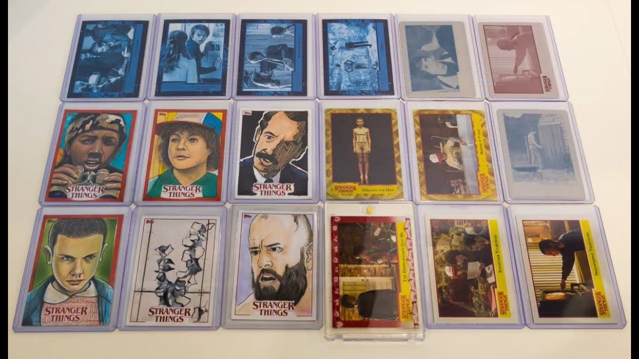 Stranger Things Collection Part 16 - Trading Cards - YouTube