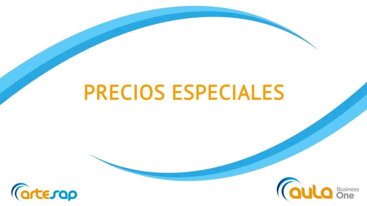 Precios especiales por interlocutor comercial en SAP Business One - YouTube