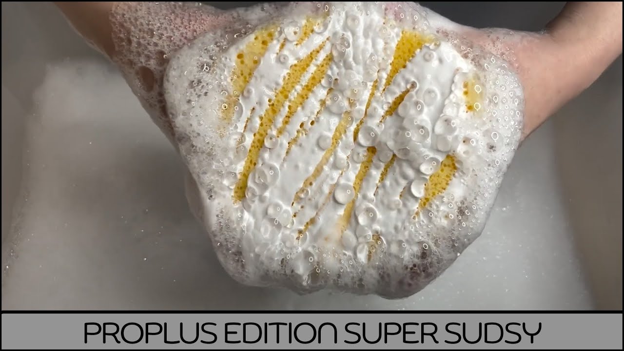 [ASMR] SPONGE SQUEEZING - PROPLUS EDITION - DETERGENT, LAUNDRY POWDER ...