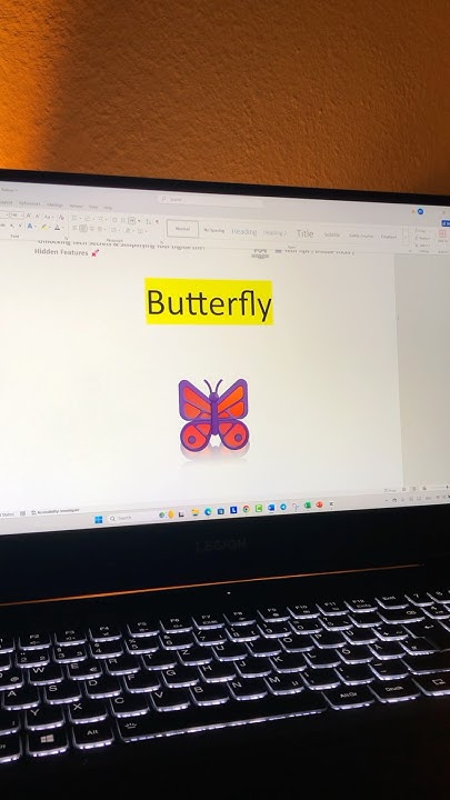How to Insert a Butterfly Unicode in MS Word 🦋 - YouTube