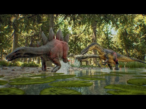 Stegosaurus Combat - Path of Titans - YouTube