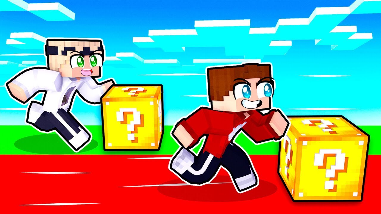 MINECRAFT LUCKY BLOCK RENNEN! (neue Blöcke) - YouTube