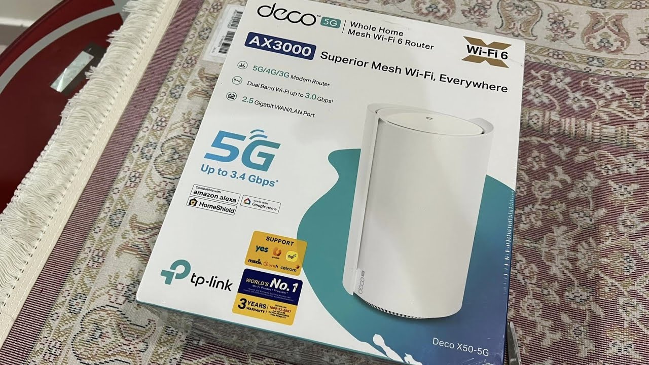 Unboxing and Test TP-LINK Deco 5G/4G/3G Sim Card Router, DECO X50-5G # ...