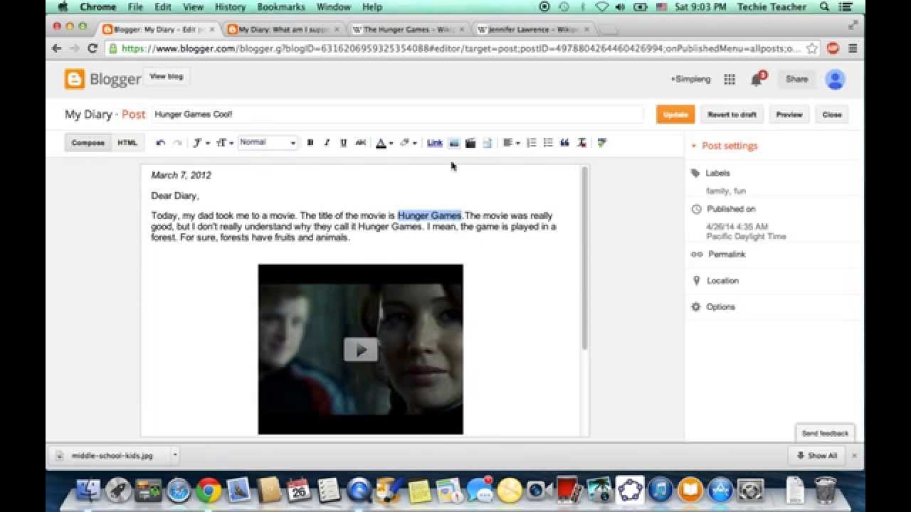 Blogger Tutorial 5 - How to Insert Links in a Blog Post - YouTube