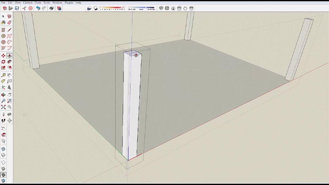 2 How to Make Pergola Posts in Sketchup - YouTube