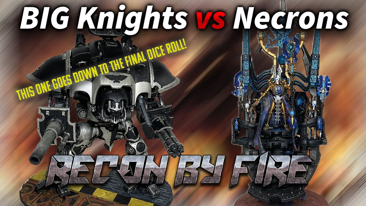 Necrons vs Imperial Knights #warhammer40k battle report RBF24 - YouTube
