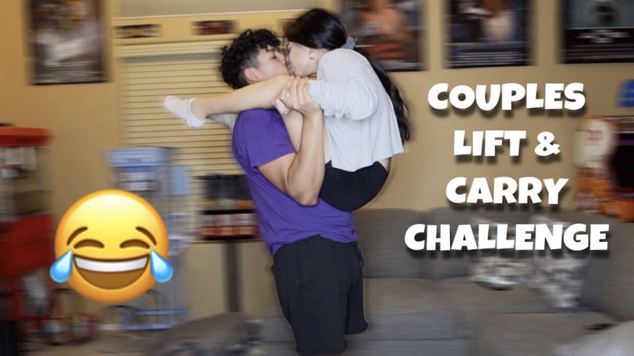 COUPLES LIFT AND CARRY CHALLENGE!! *FUNNY AF* - YouTube