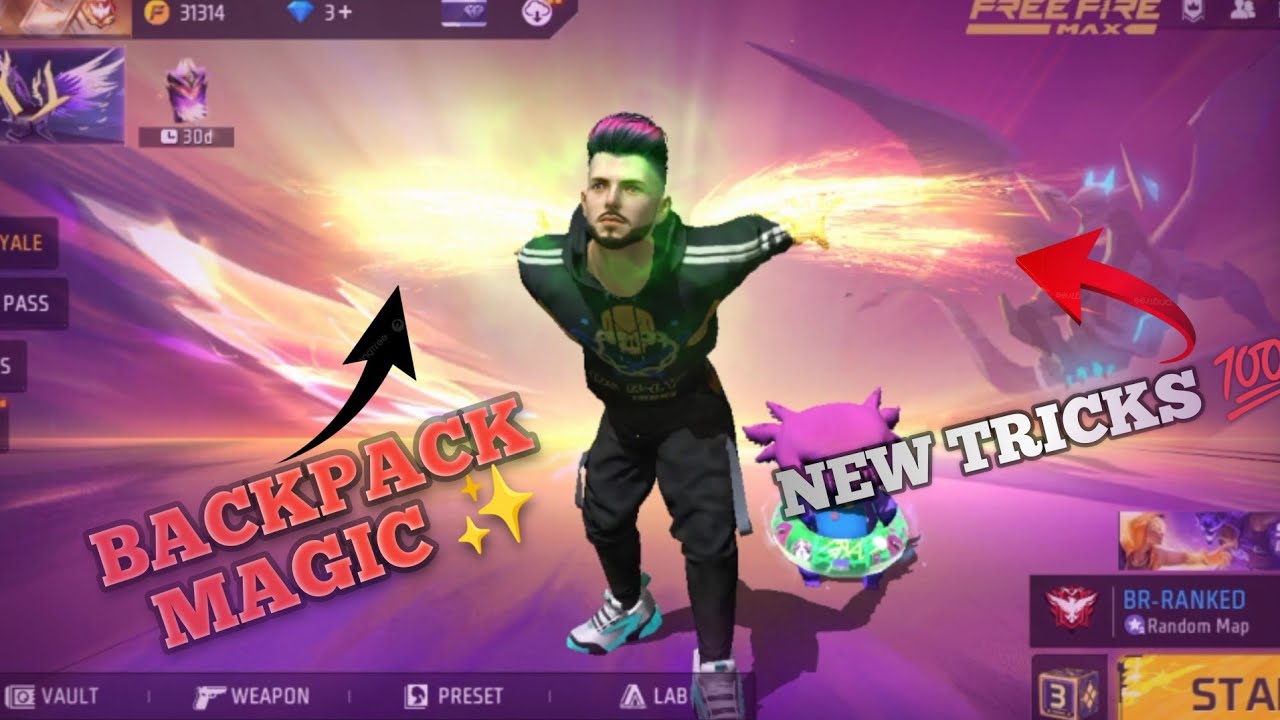 BACKPACK Tips And Tricks In Free Fire max 💯🤗 - YouTube